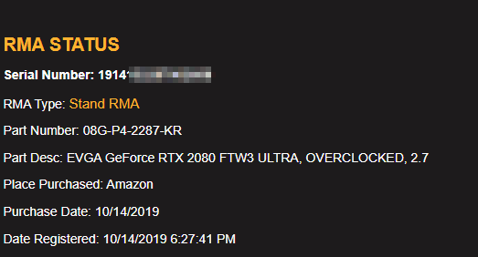EVGA RMA 진행 빠르네요 ㄷㄷ > 그래픽카드 | 퀘이사존 QUASARZONE